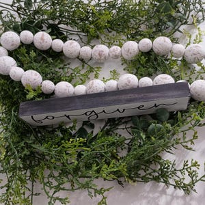 Forgiven Wood Block Sign, Forgiven Sign, Religious Word Sign - Etsy