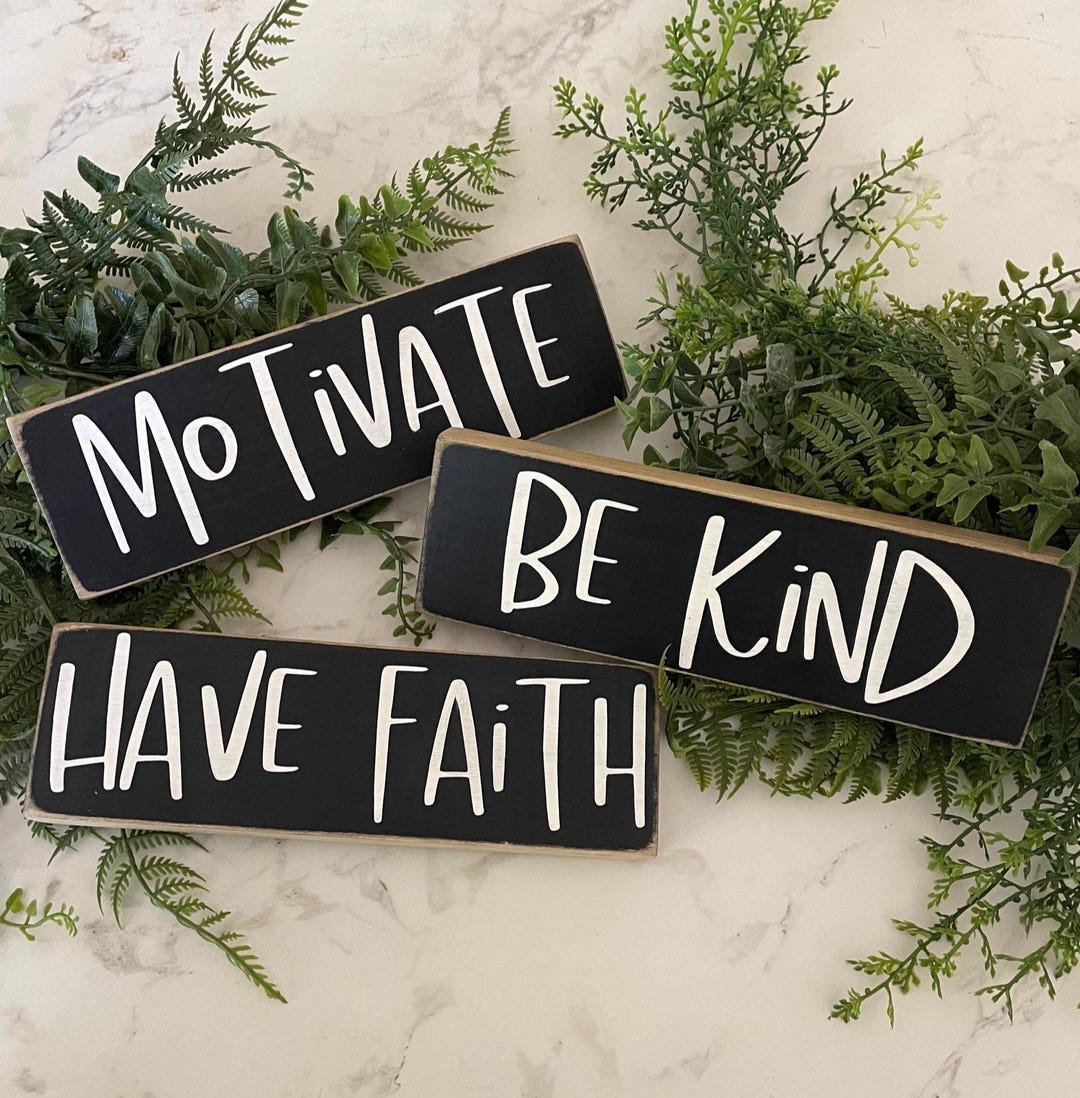 Encouraging Word Wood Signs, Classroom or Teacher Gifts, Student Gifts ...