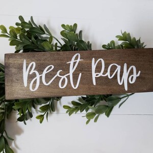 Best Pap Wood Sign Best Pap Sign Gift for Pap Father's | Etsy