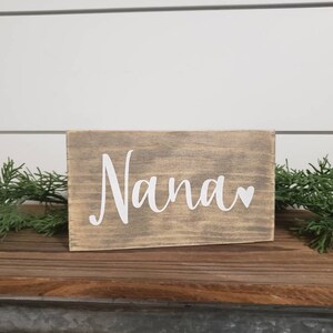Nana Wood Sign Love Nana Sign Nana Wood Block Sign Nana - Etsy