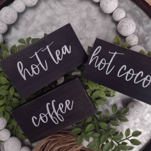 Coffee and Tea Sign - Etsy