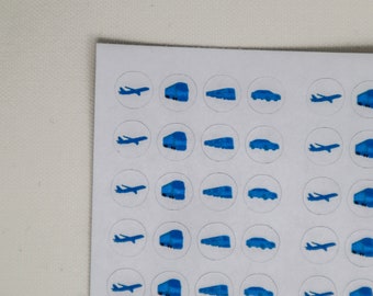 Bus Stickers School Bus Planner Stickers Transportation Stickers for ...