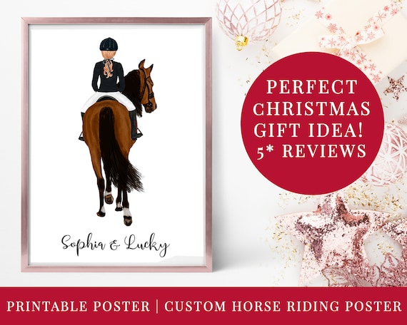 Custom Printable Professional Show Jumping Horse Riding Poster | Etsy
