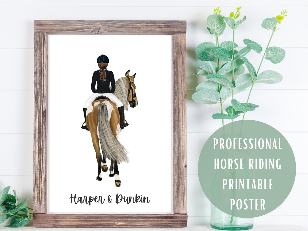 Custom Printable Professional Show Jumping Horse Riding Poster PRINT ...