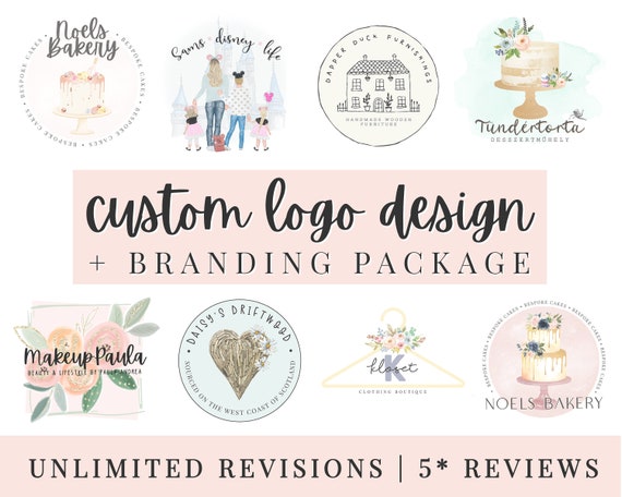 CUSTOM LOGO DESIGN Branding Kit Fully Custom Design | Etsy