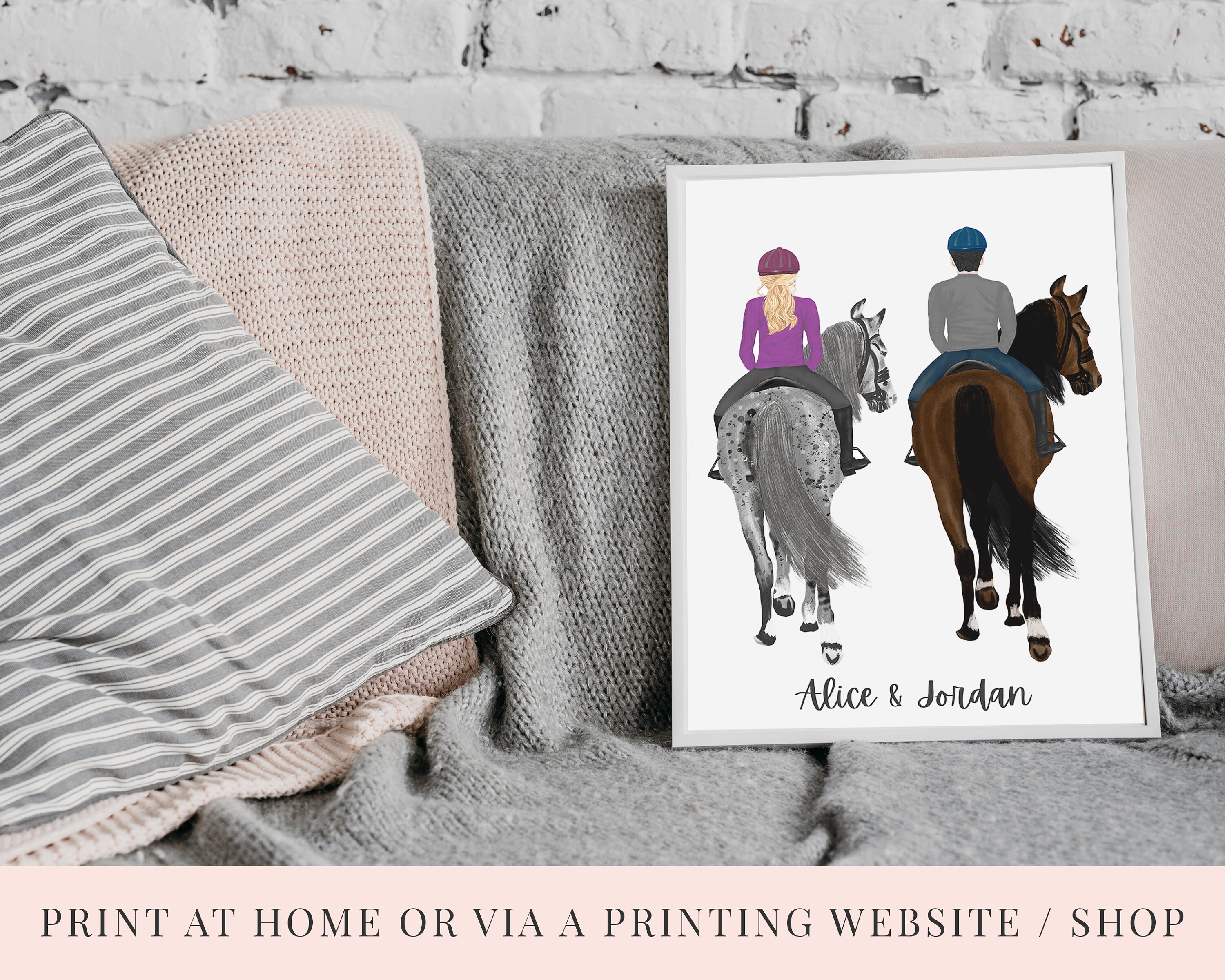 Personalised Printable Horse Riding Poster Horse Gifts - Etsy UK