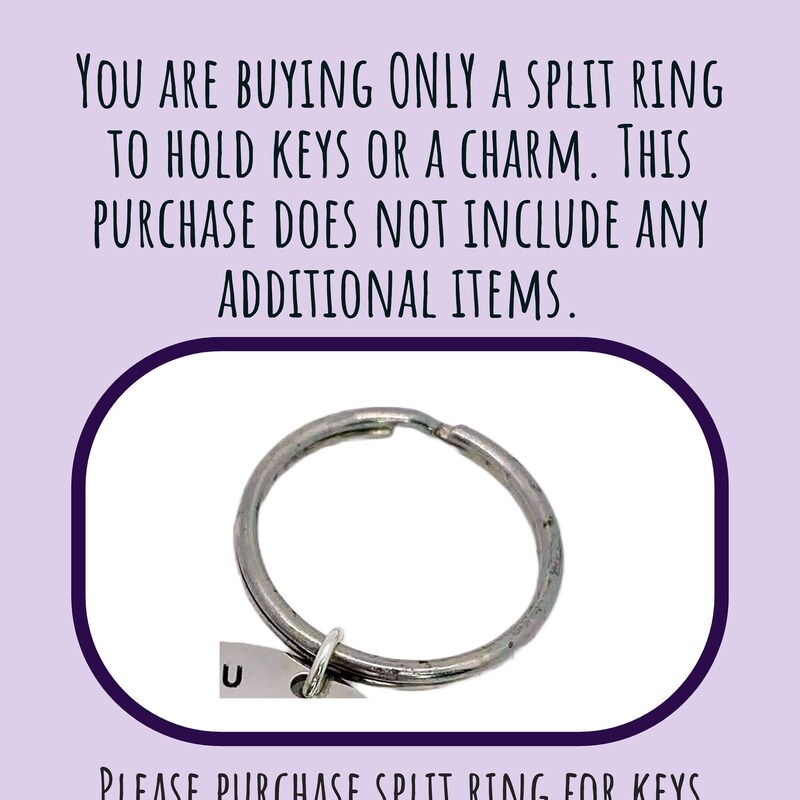 Split Ring Key Ring - Etsy