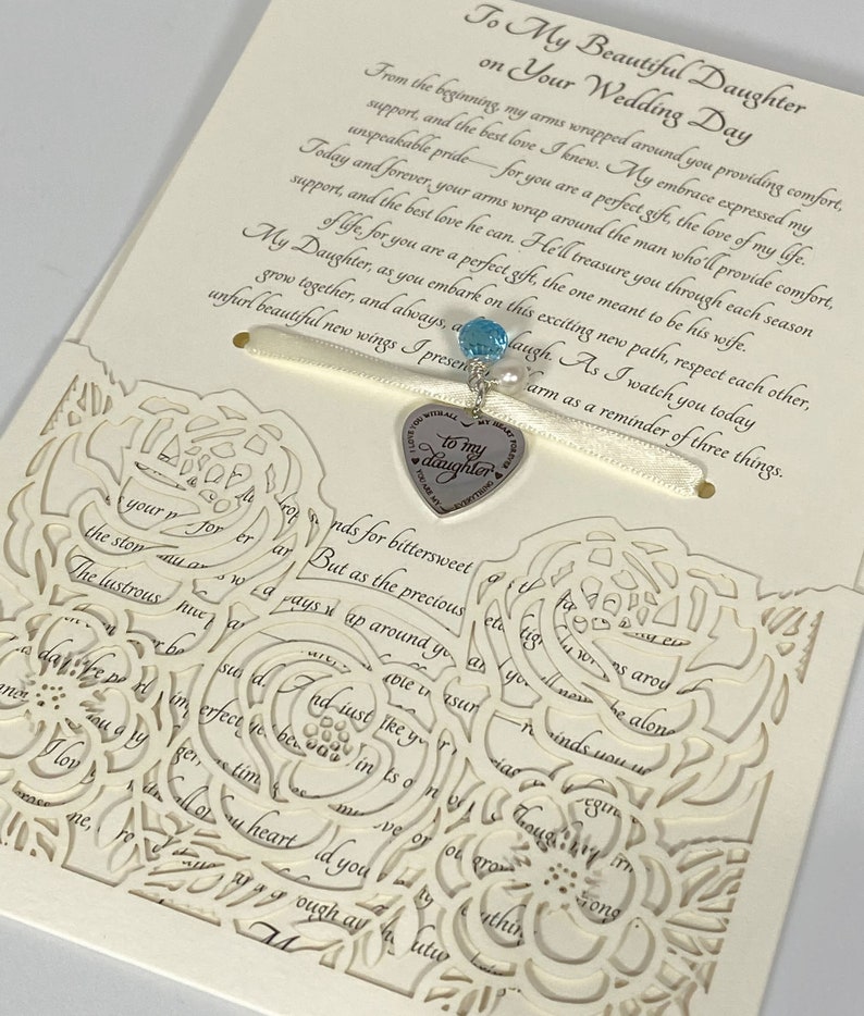 Personalized Something Blue Gift for Daughter on Wedding Day - Etsy