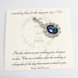 Something Blue for Bride-something Blue Charm-elegant Wedding | Etsy