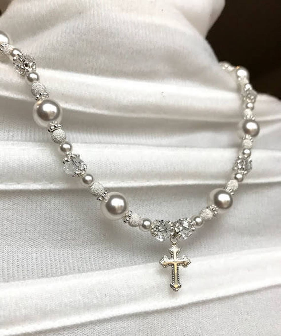 First Communion Gift-first Communion Necklace-sparkly Communion Jewelry ...