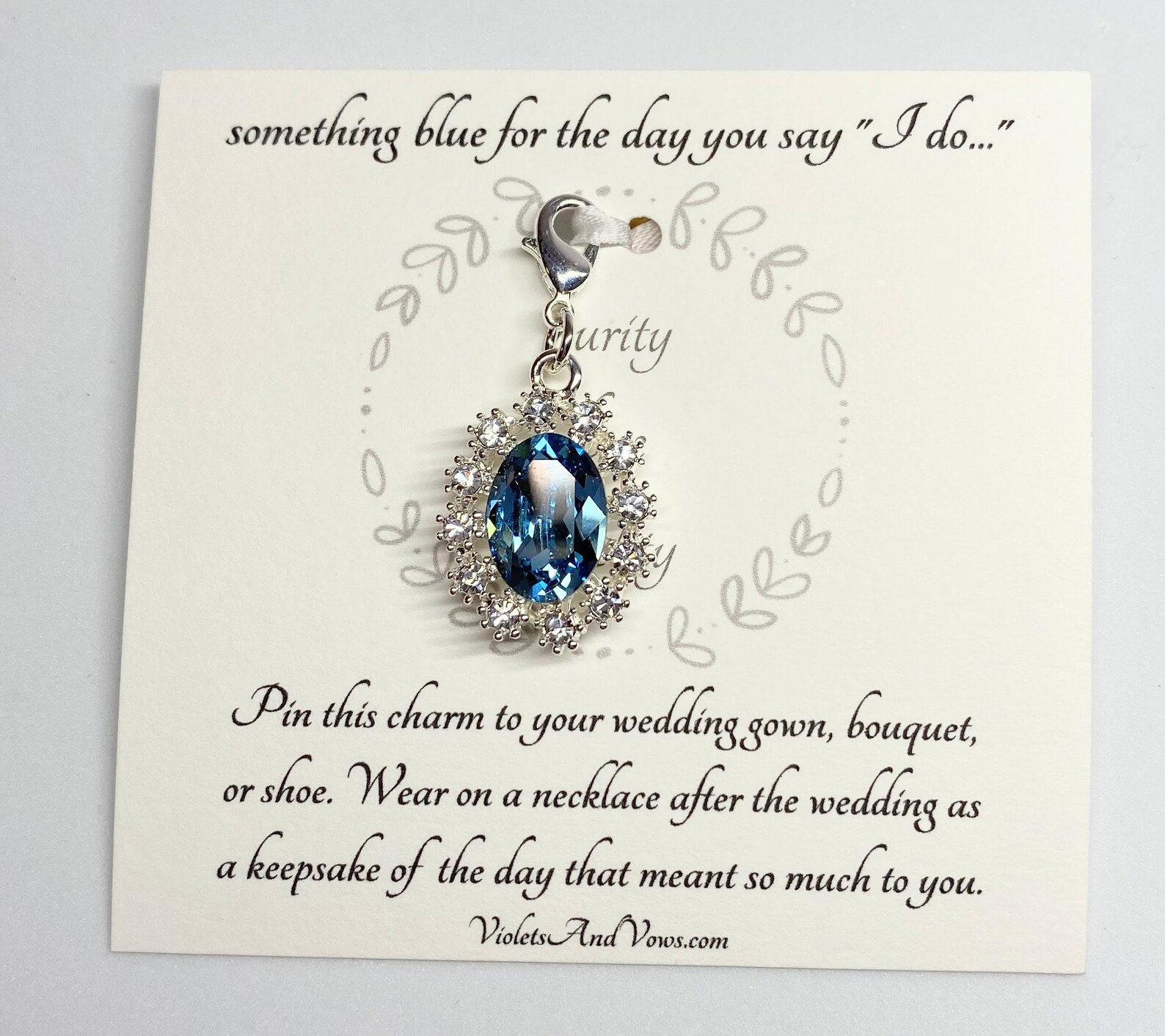 Something Blue for Bride-something Blue Charm-elegant Wedding - Etsy