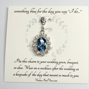 Something Blue for Bride-something Blue Charm-elegant Wedding | Etsy