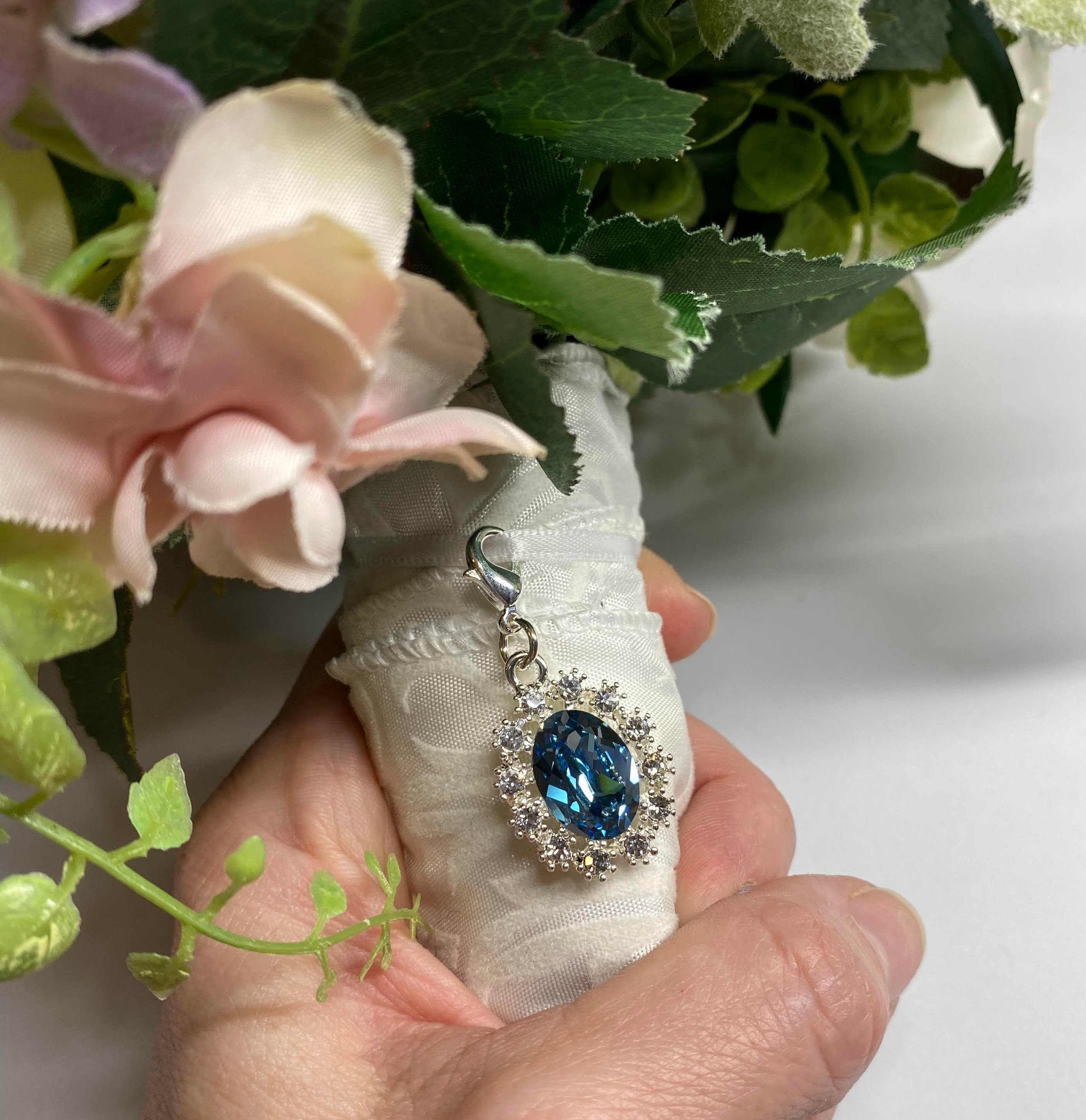 Something Blue for Bride-something Blue Charm-elegant Wedding - Etsy