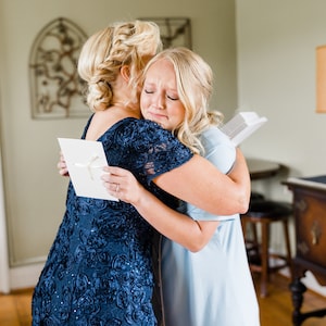 Personalized Something Blue Gift for Daughter on Wedding Day, Bride ...