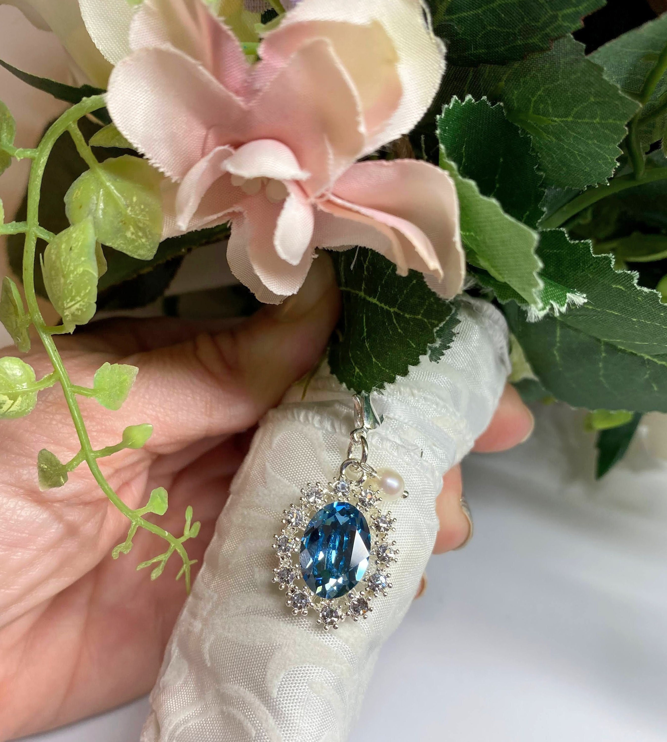 Something Blue for Bride-something Blue Charm-elegant Wedding - Etsy