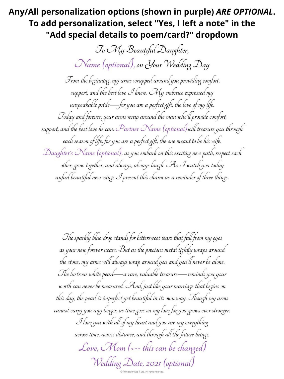 Something Blue for Bride From Mom Bride Gift From Mom - Etsy