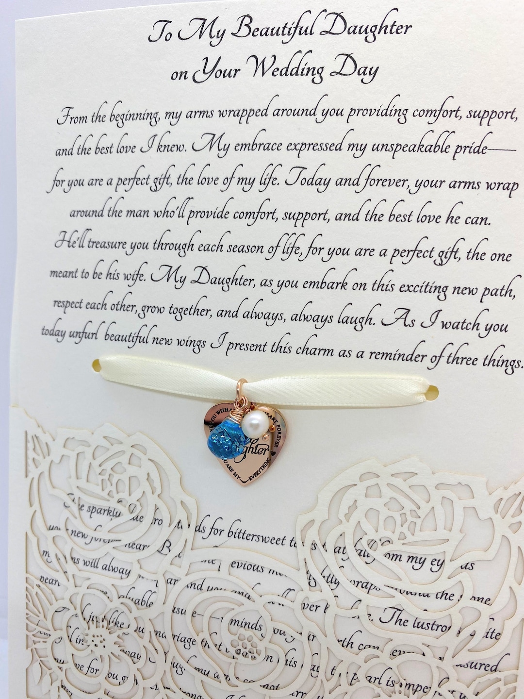 Something Blue for Bride From Mom, Bride Gift From Mom, Something Blue ...