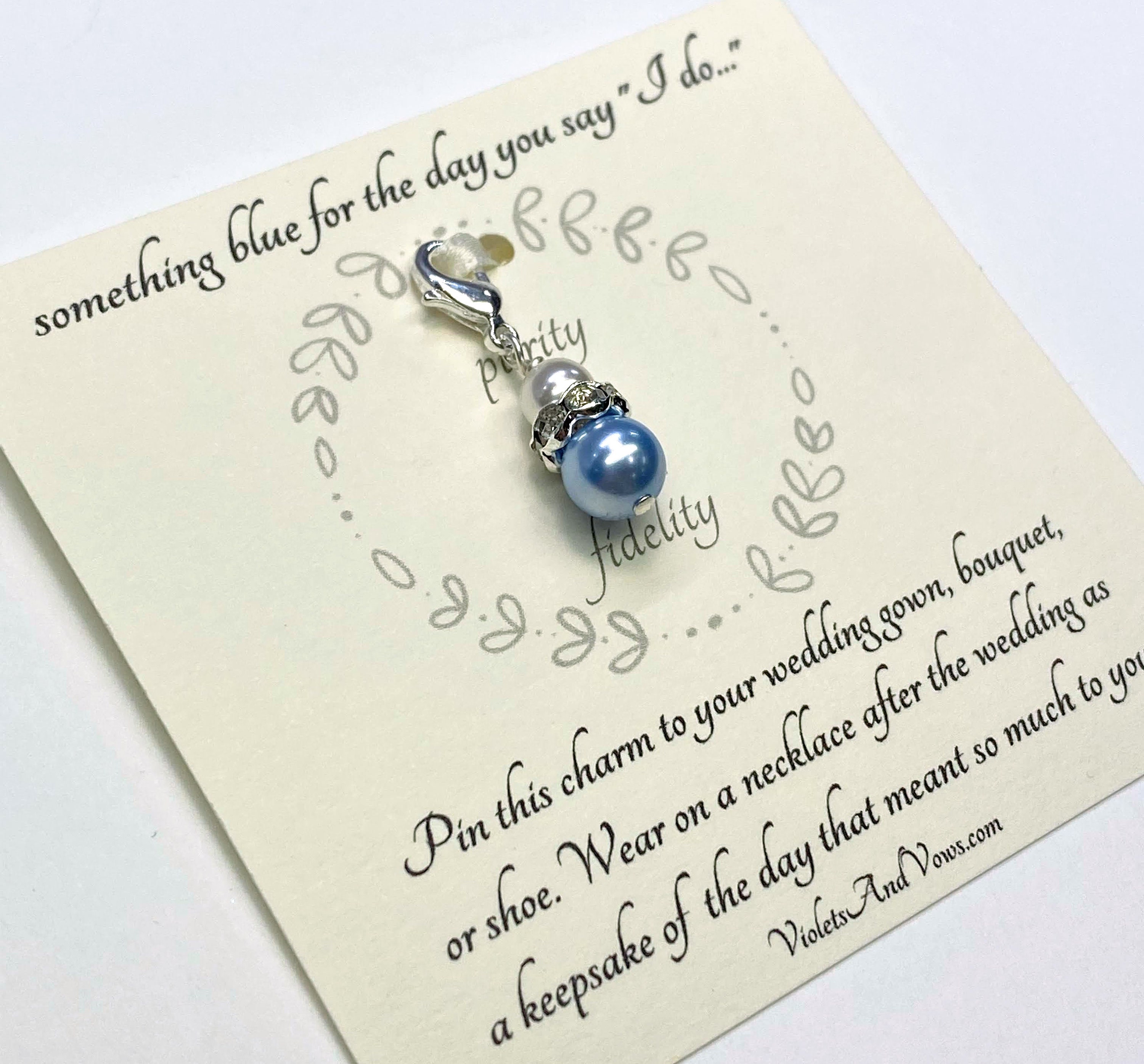Something Blue for Bride-something Blue Charm-beach - Etsy