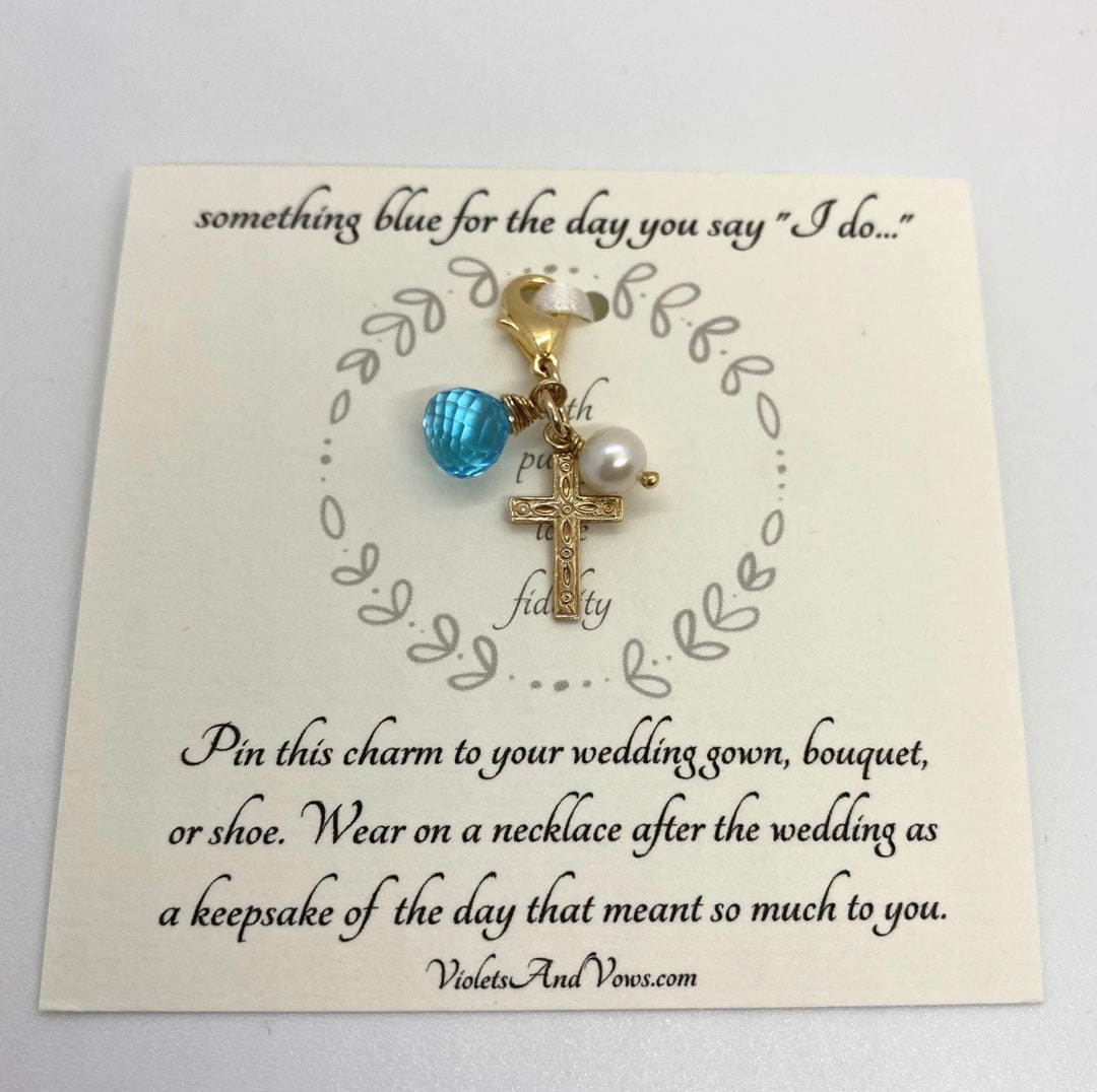 Something Blue for Bride-something Blue Charm-christian Wedding-wedding ...