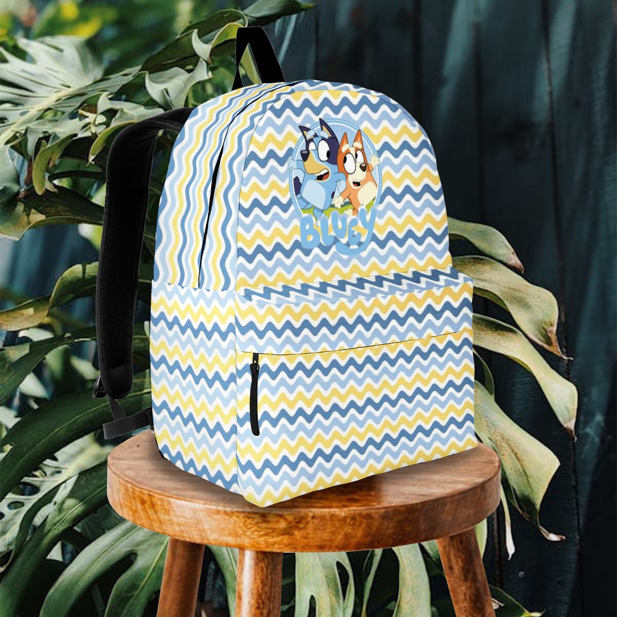 Bluey and Bingo Backpack, Bluey Pattern Back to School Bag, Office Bag ...