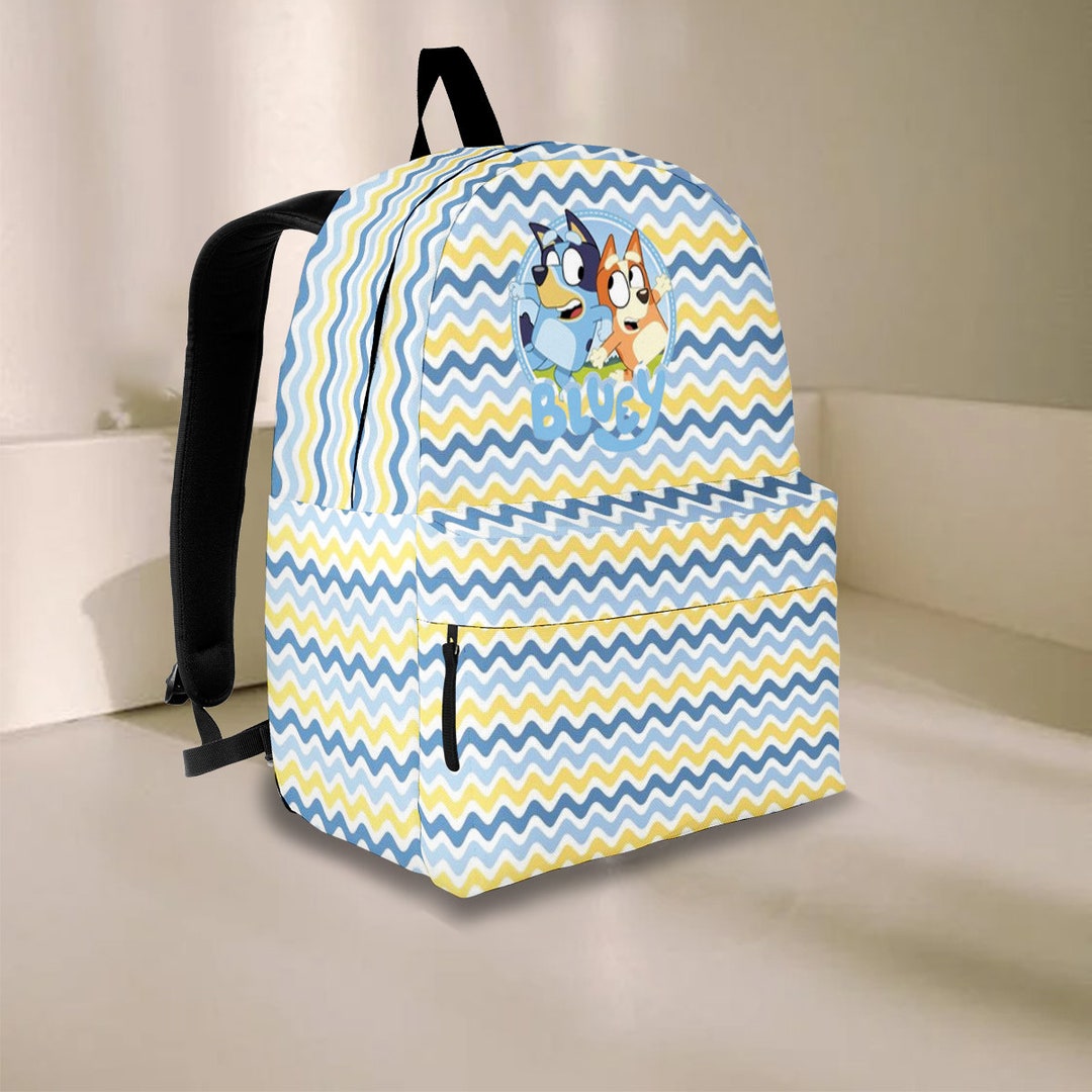 Bluey and Bingo Backpack, Bluey Pattern Back to School Bag, Office Bag ...