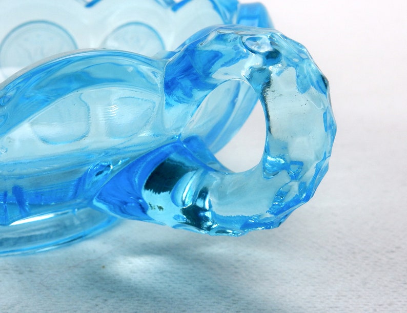 Fostoria Ice Blue Coin Glass Nappy Bowl 5.25 Fluted | Etsy