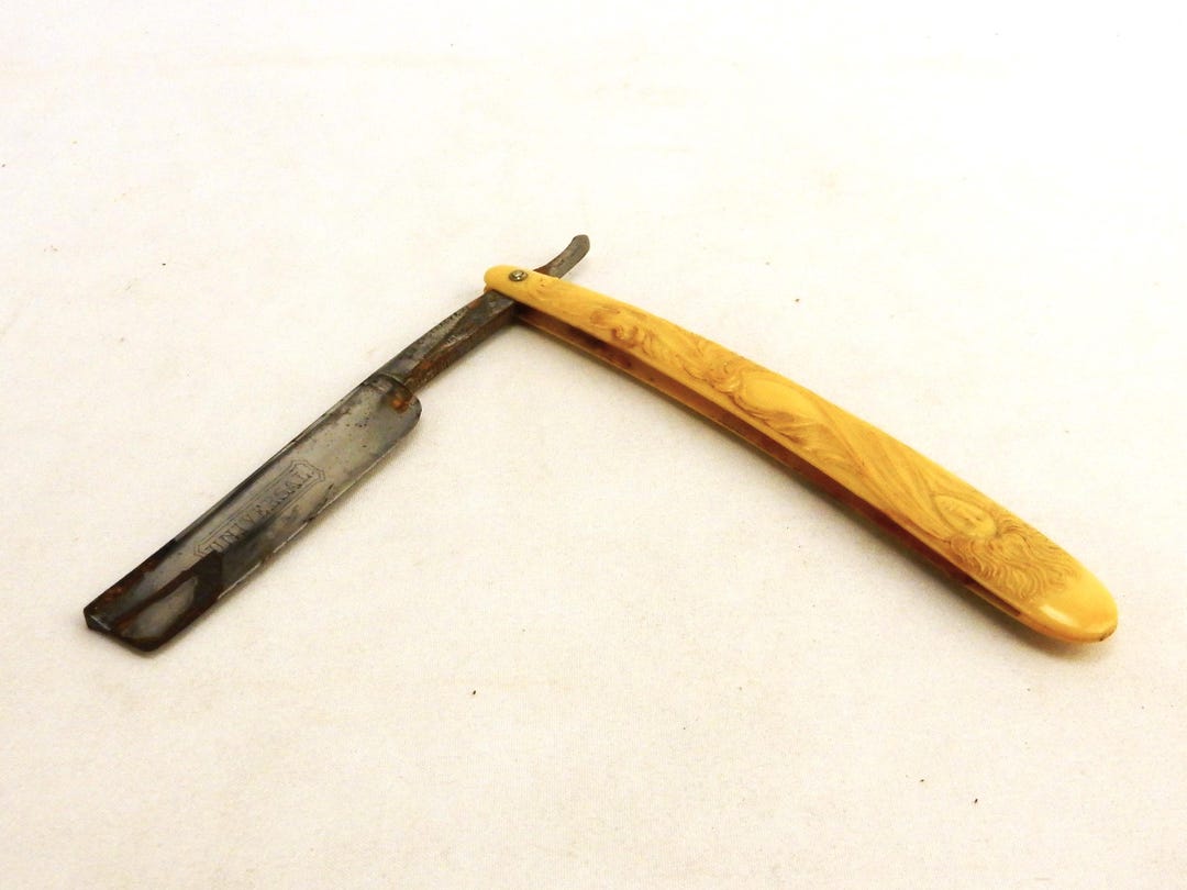 Landers Frary & Clark Vintage Straight Razor, Goddess on Bakelite Handle, RZR-03 - Etsy