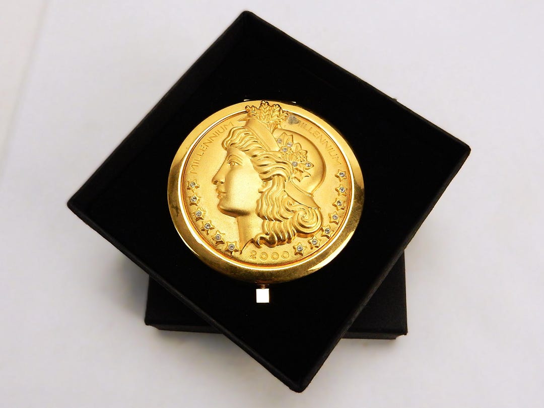 Irving Rice Dual-mirror Compact, Lady Liberty, Y2K Millennium, W/box - Etsy