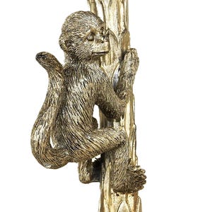 Vintage Brass Table Lamp, Monkey Climbing Banana Tree, Art Deco, Tested ...
