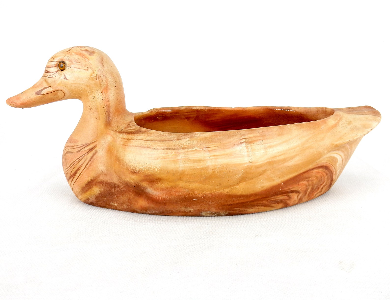 Ceramic Duck Planter 15 X 6 Simulated Wood - Etsy
