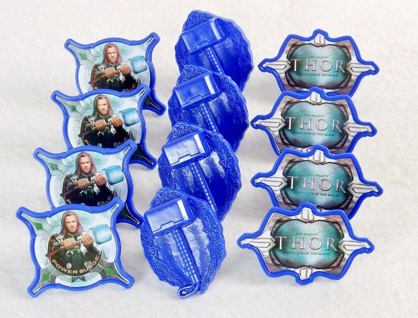 12 Pk Cupcake Topper Rings Marvel's thor - Etsy