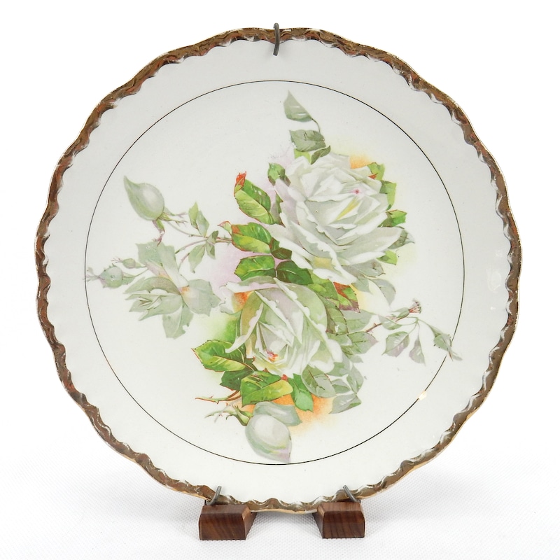 Scalloped Edge Plate - Etsy