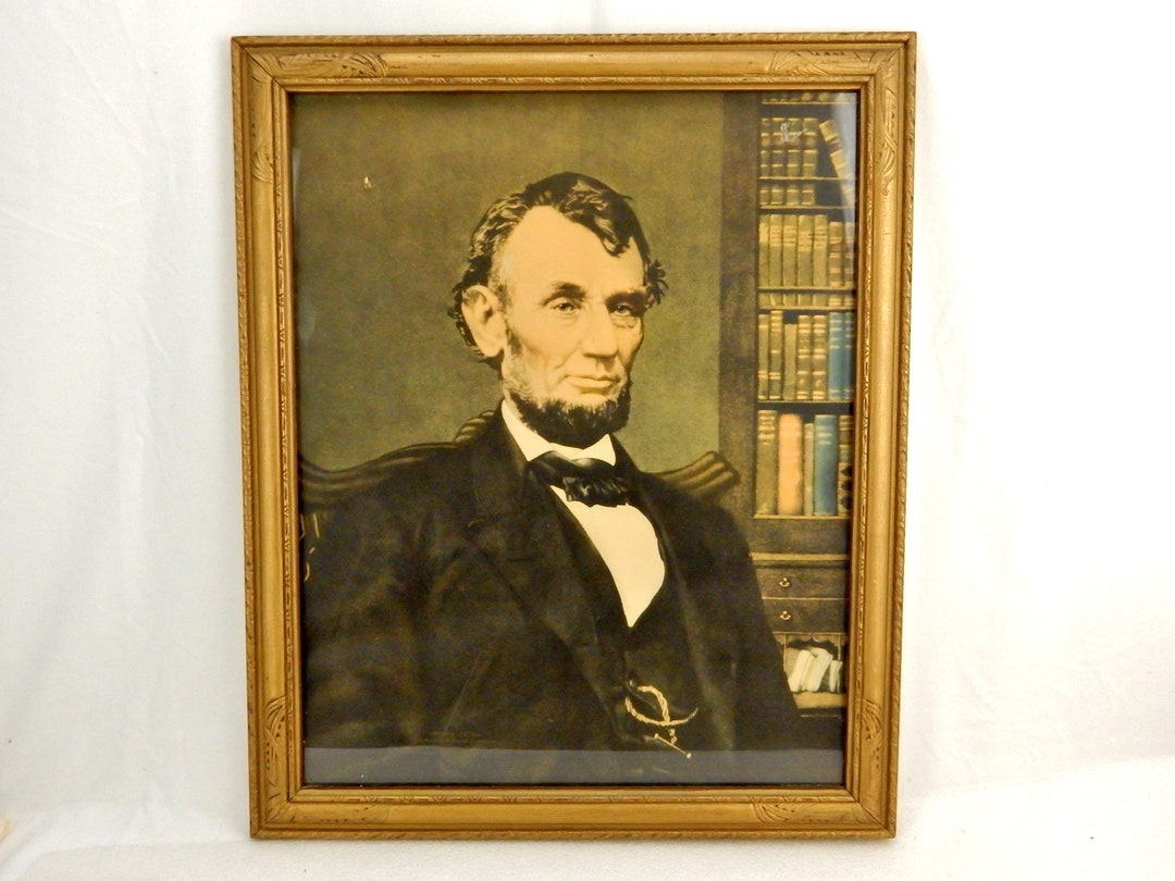 Abraham Lincoln Framed Print, Brody Photograph Litho, Lincoln Insurance ...
