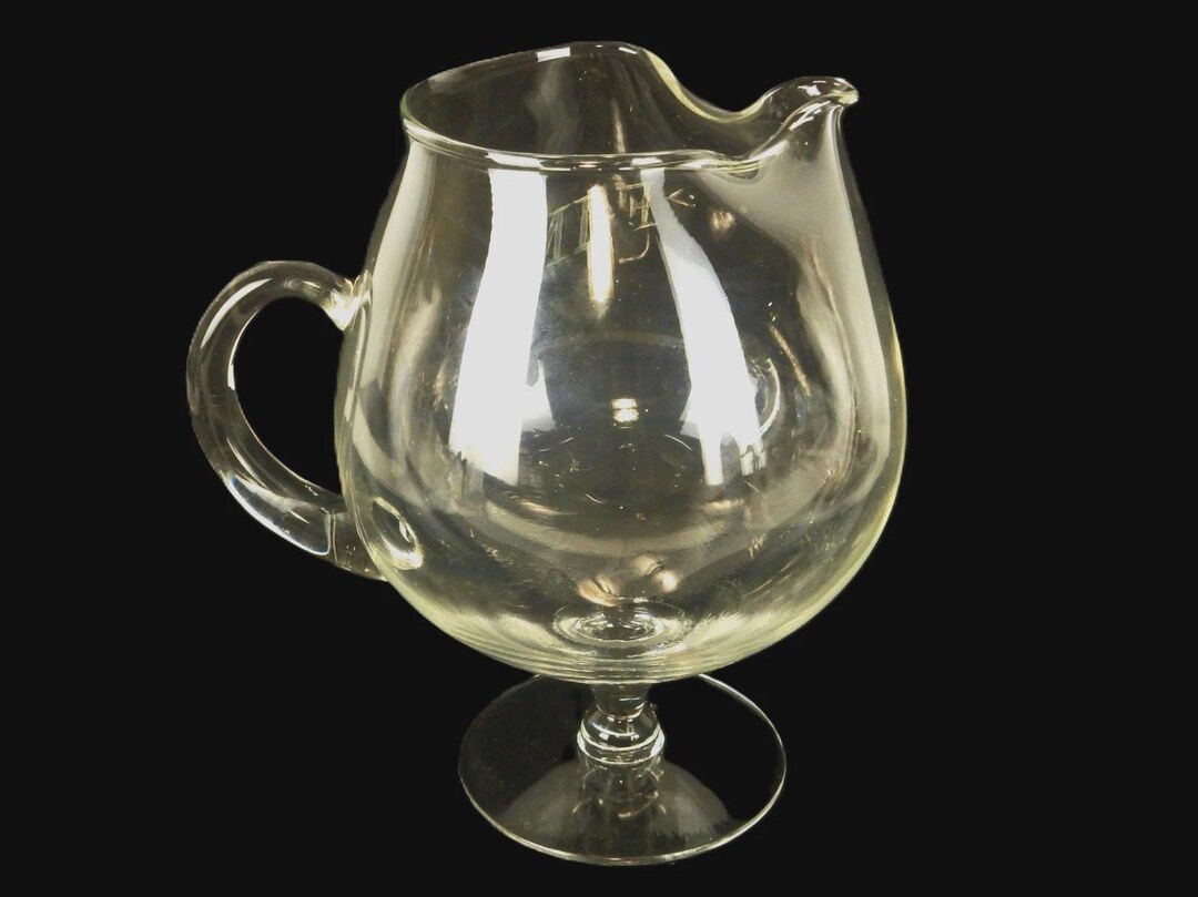 Footed Snifter Pitcher, Monogram "fjm", Ear Handle, Pinched Spout, 64 ...