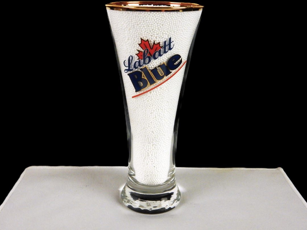 Labatt Blue Pilsner Beer Glass, Gilded Rim, Pint/0.5l, Vintage ...