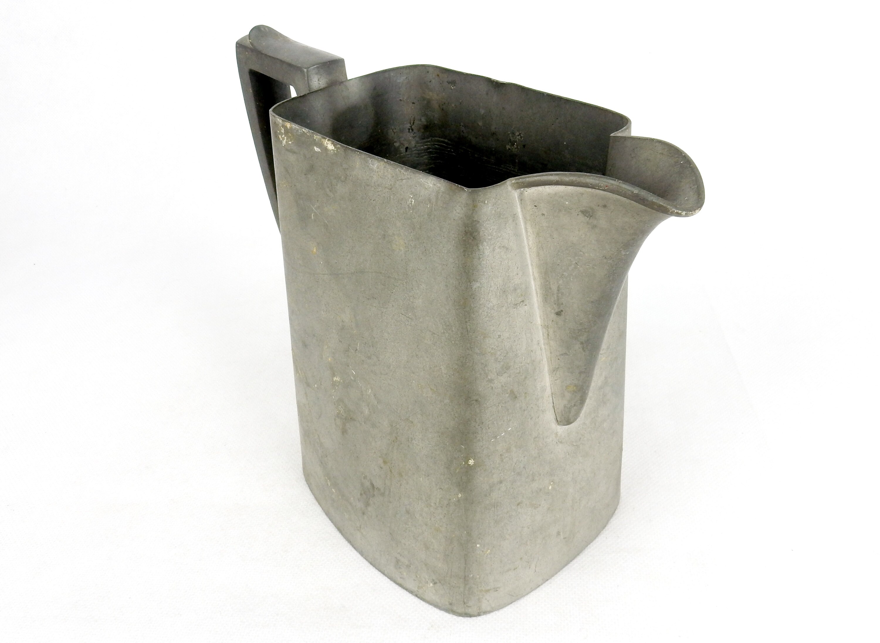 Rectangle Pewter Water Pitcher Squared Bar Handle Queen City - Etsy ...
