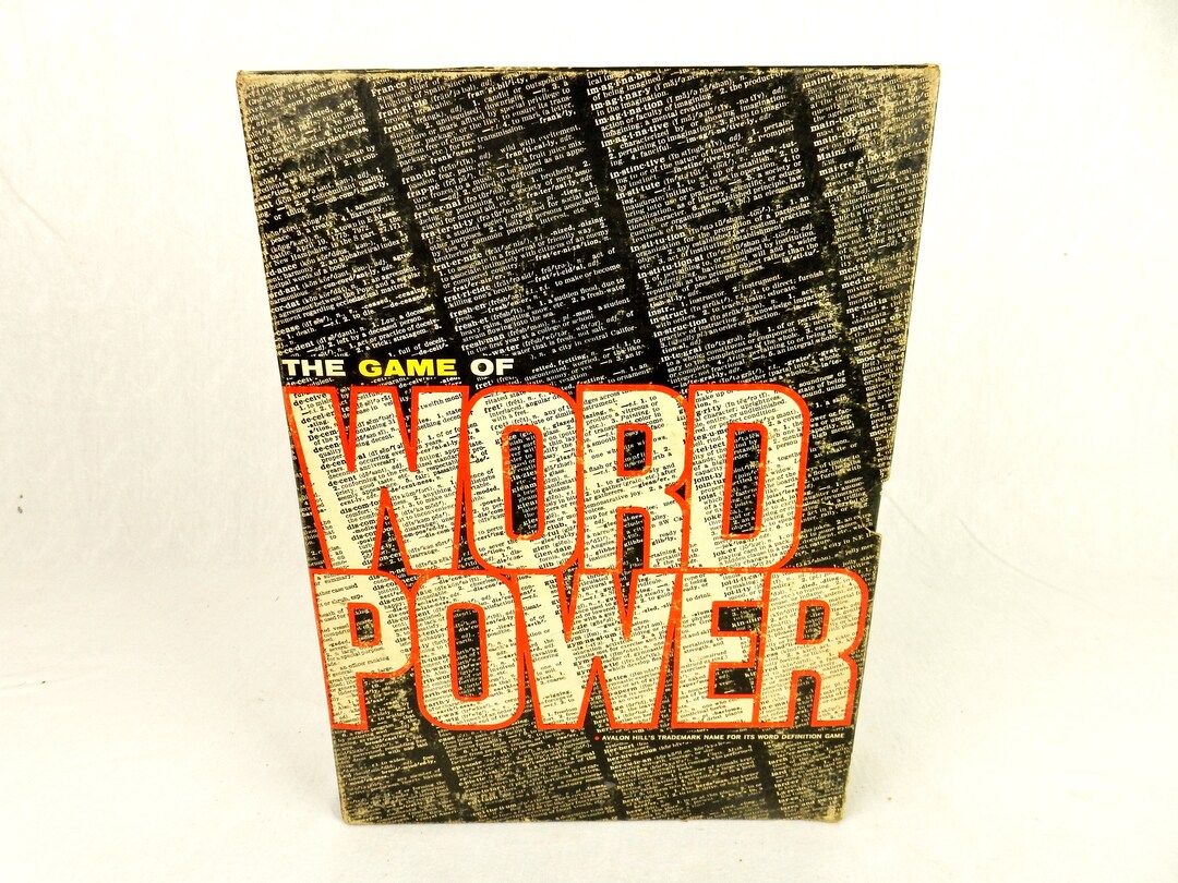 Word Power Bookshelf Game Vintage 1967 Word Definition Board - Etsy