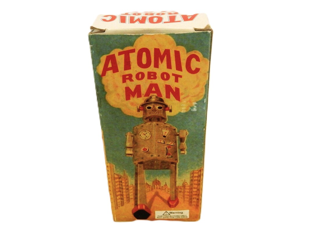 Atomic Robot Man, Vintage Wind-up Toy no Key, 1950s, Schylling ...