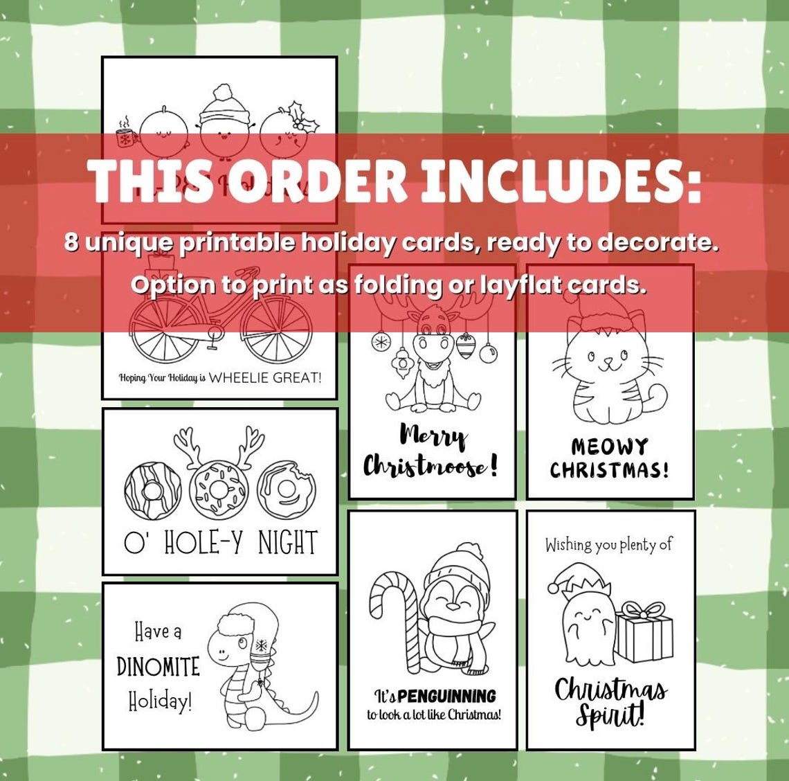 Funny Printable Holiday Cards for Kids, Silly Kids Cards Printable for ...