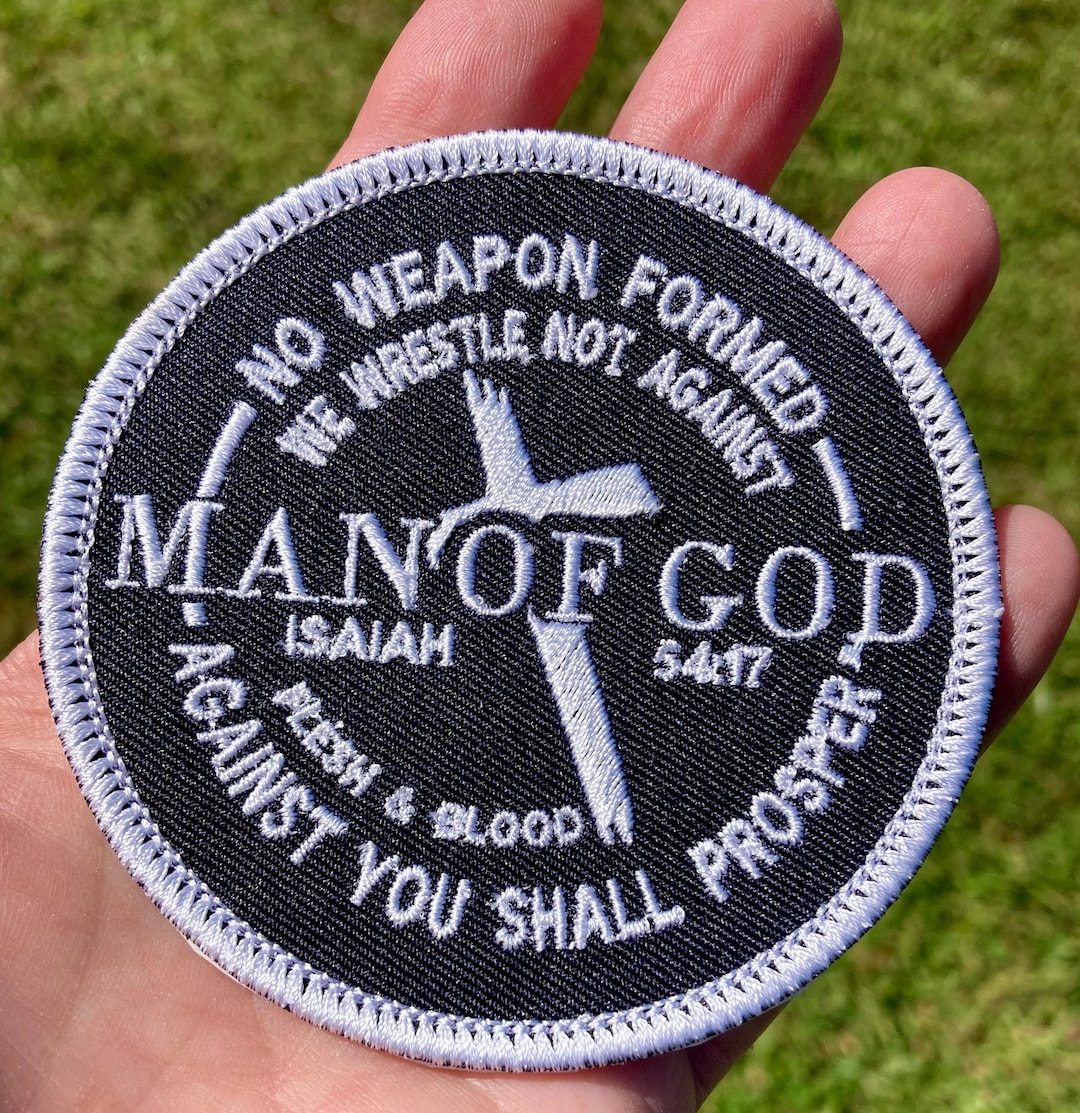 Man of God Embroidered Patch - Etsy