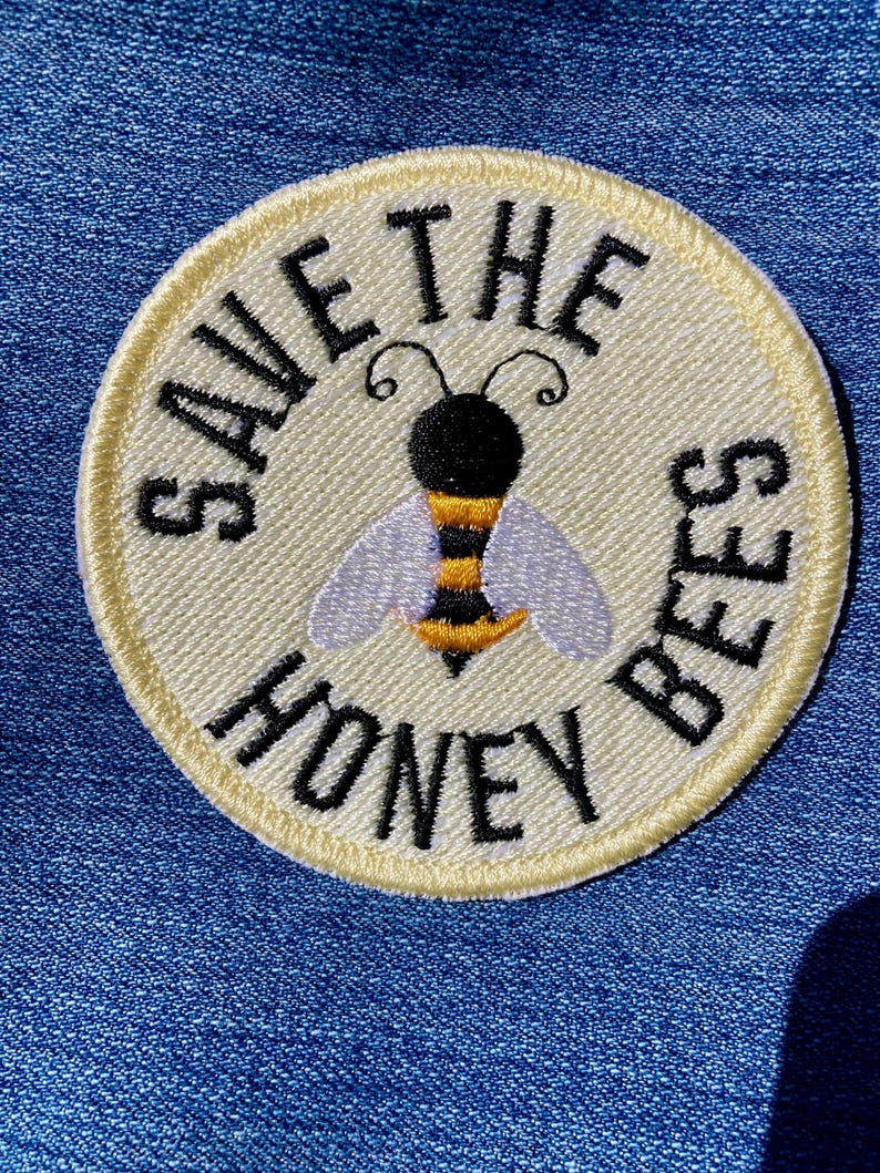 Save the Honey Bees Patch - Etsy
