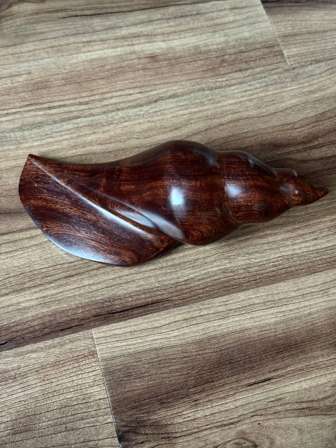 MCM Vintage Wooden Conch Shell Paperweight - Etsy