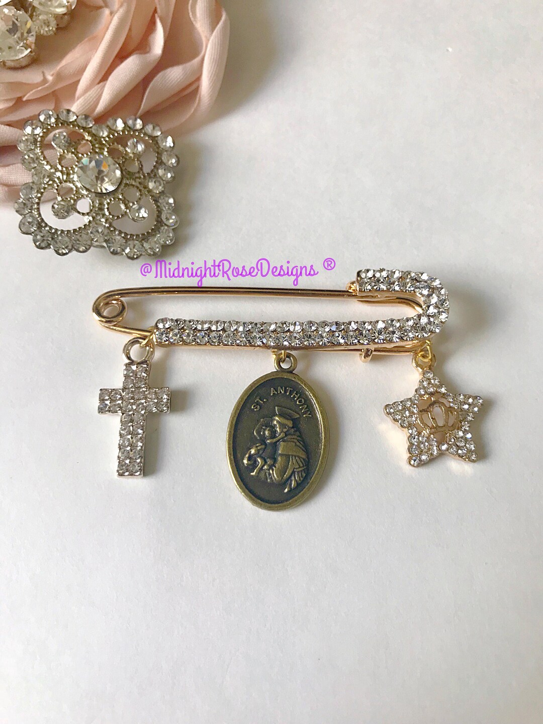 St. Anthony Medal | Catholic Saint Pin | Christian Pin | Religious Pin ...