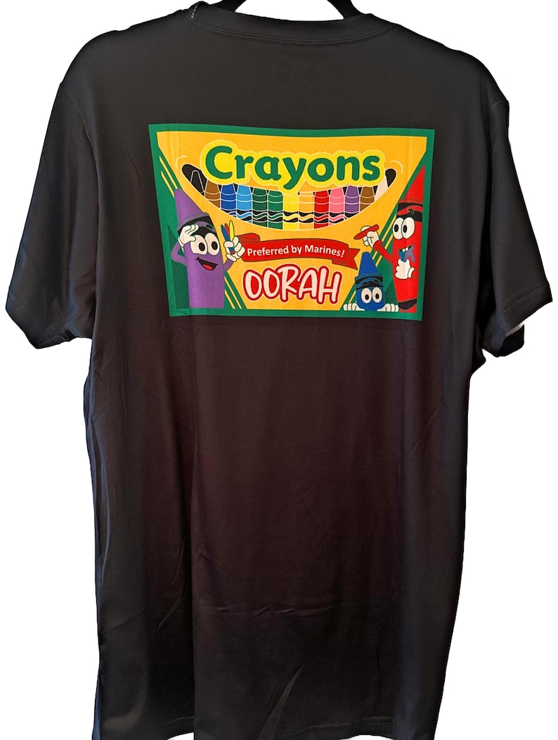 Marines Crayon EGA Performance T-shirt - Etsy