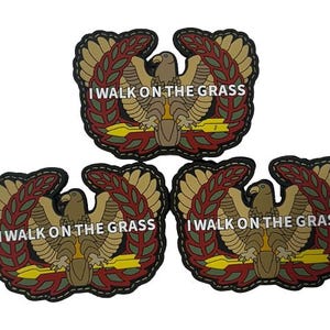 Eagle Rising Warrant Officer "i Walk on the Grass" Esprit PVC Rubber ...
