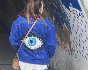 Custom Made Bridal Denim Jean Jacket - Etsy