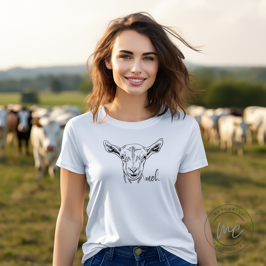 Funny Goat Shirt, Meh Goat Shirt, Homestead Shirt, Goat Lovers Gift ...