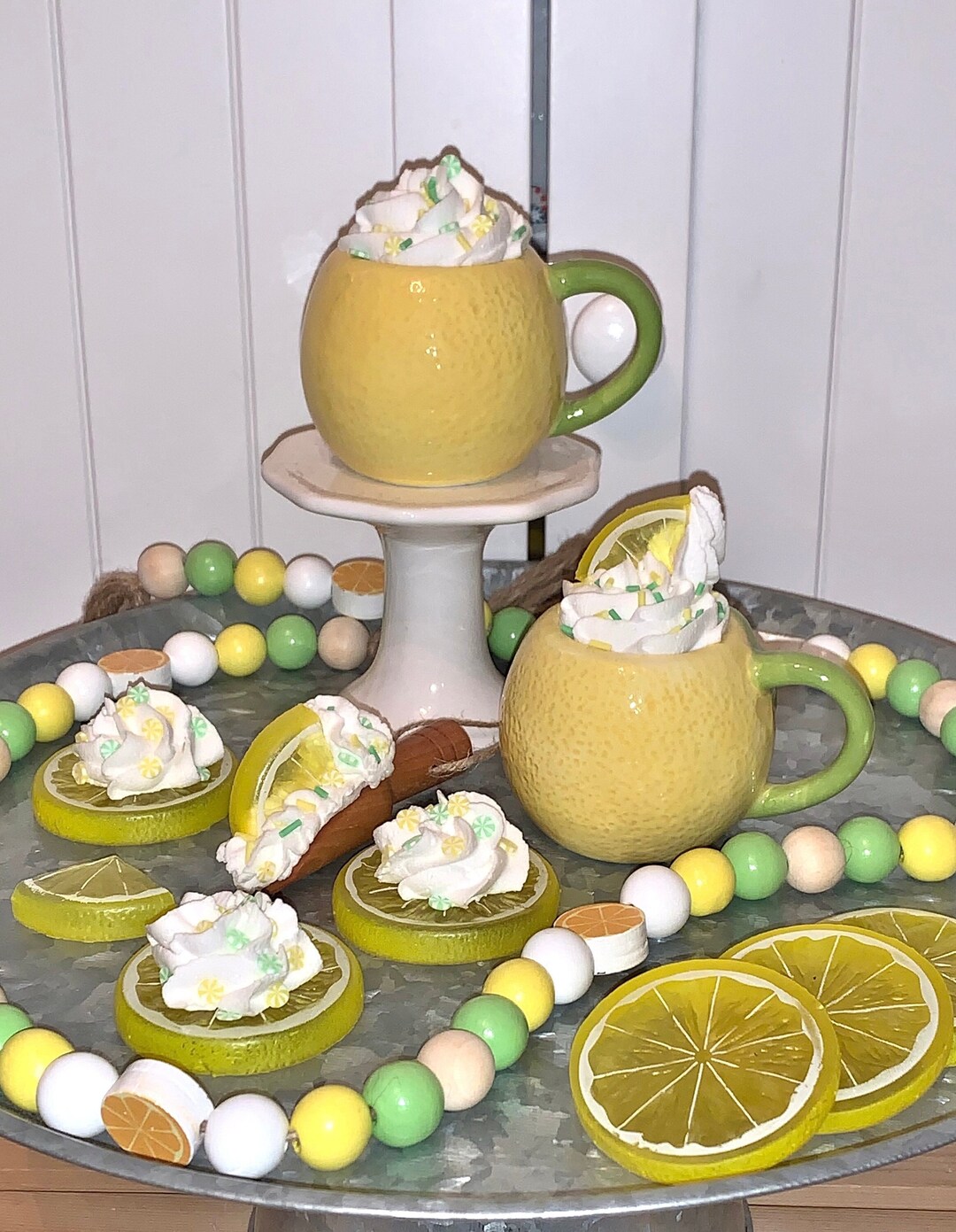 Mini Faux Lemon Drink for Lemonade Tier Tray or Lemon and Lavender ...