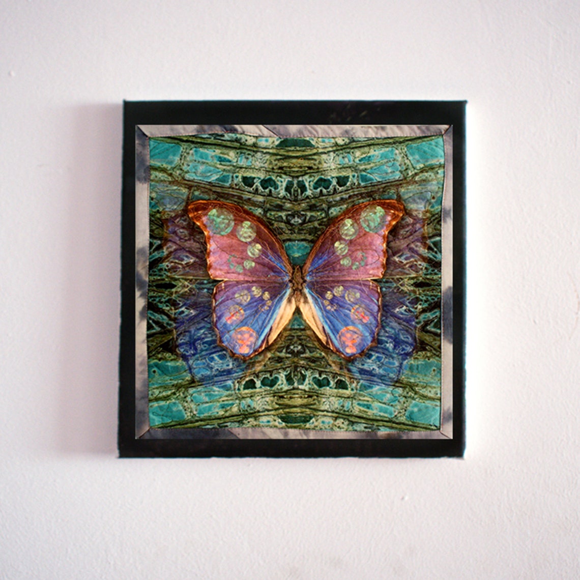 Psychedelic Wall Art Butterfly Print Blue Morpho Butterfly - Etsy UK