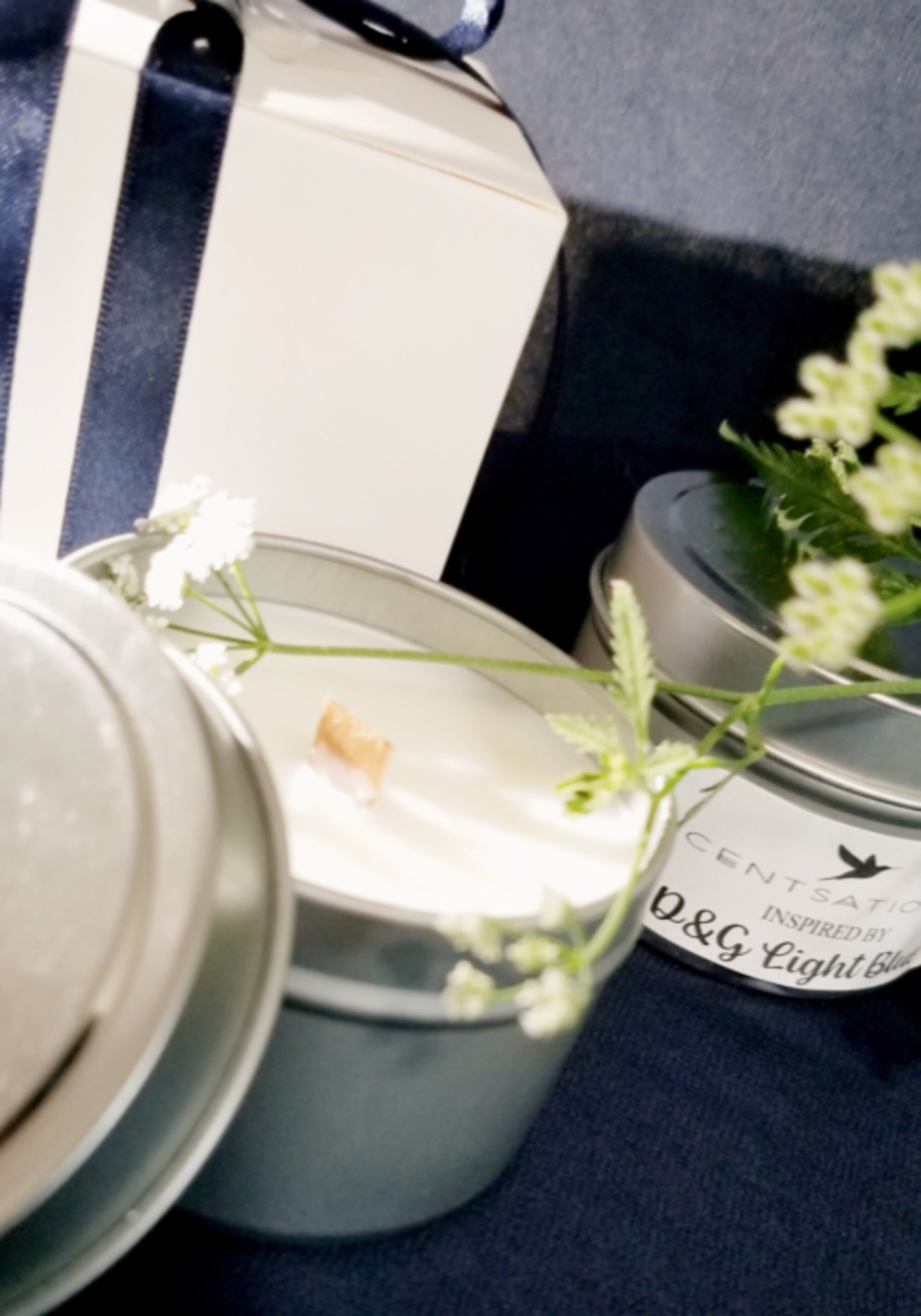 Inspired by LIGHT BLUE Travel Size Perfume Candle Strong Scented Vegan ...